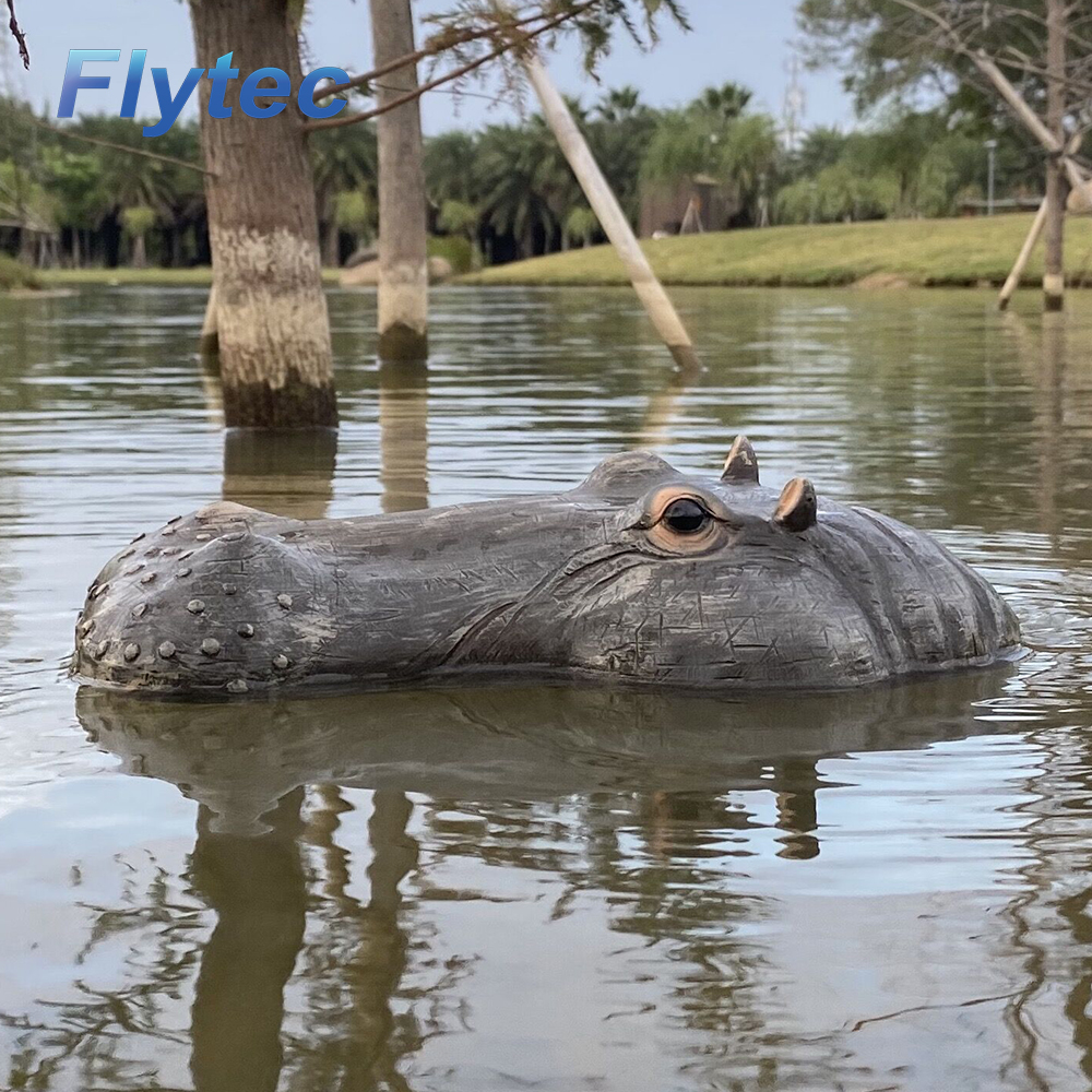 Flytec น่ารัก V305 Simulation Hippo Rc Animal Boat: ของขวัญของเล่นที่ ...