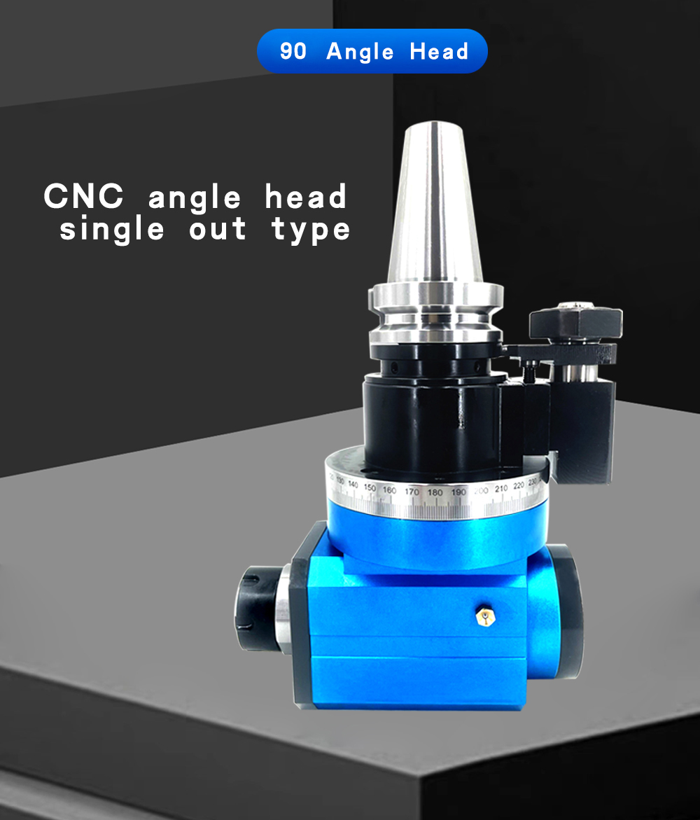 90 Degree Cnc Angle Head For Horizontal Milling Bt30 Bt40 Bt50 Er16 ...