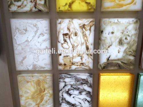 Interior Translucent Artificial Stone Slabs Acrylic Onyx, High Quality ...