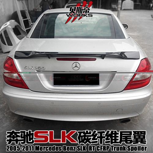 Carbon Fiber Trunk Spoiler For 05-11 Ben*z Slk R171 Rt Style Rear ...