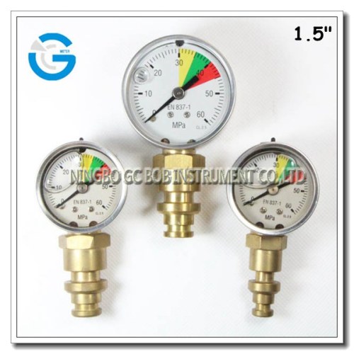 Mining Gauge 40mm Oil Pressure Gauge With Bottom Connection, High ...