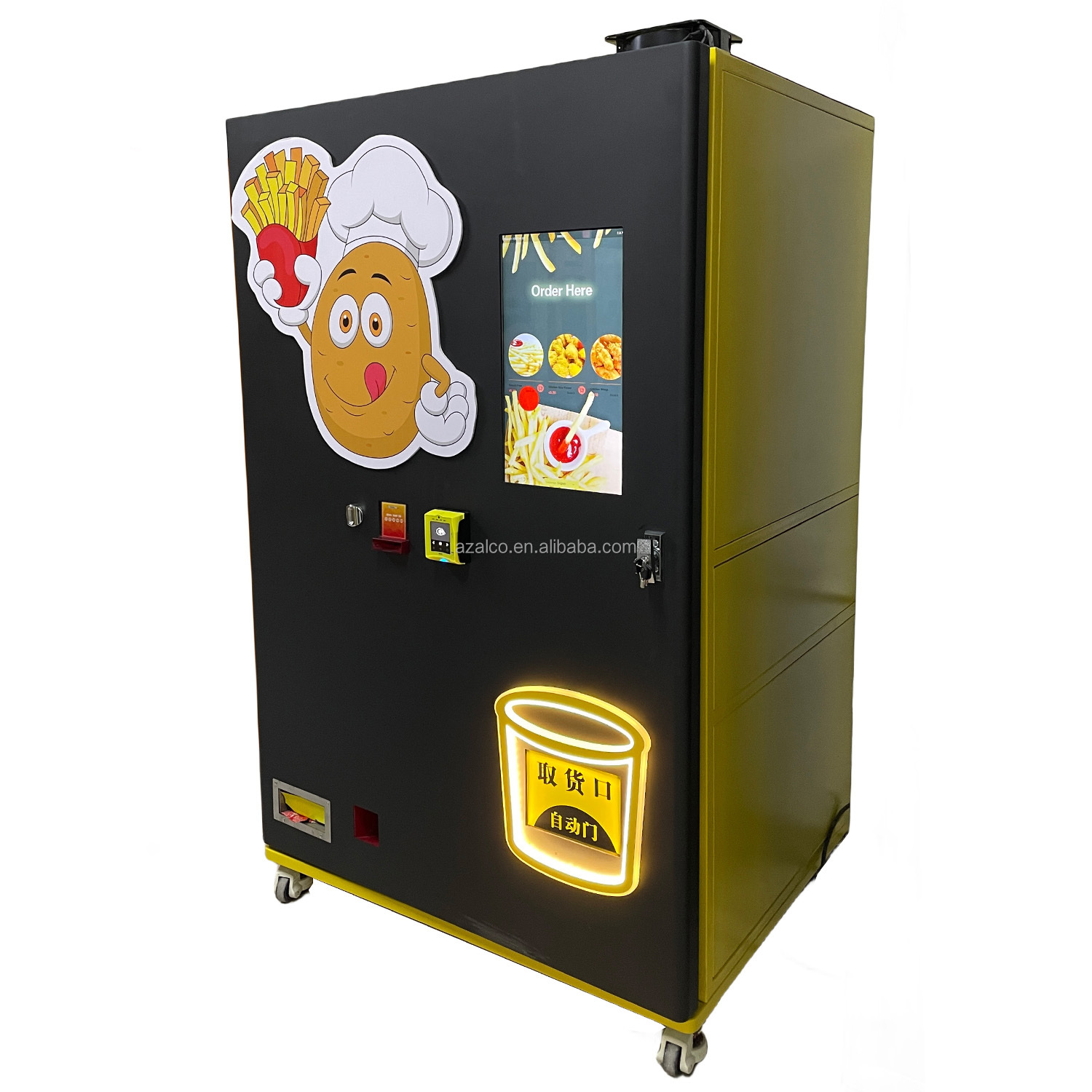 Automatic French Fries Vending Machine - Fast Response At -15c, High ...