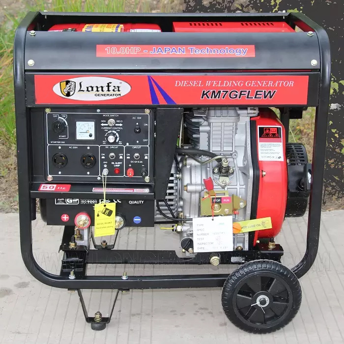 King Toyo Max 5kw/5kva/6kva Diesel Welding Generator - Km7gflew 200amps ...