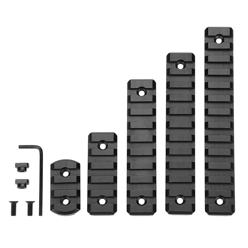 New M-lok Picatinny Rail Tactical 21mm Rifle Scope Mount Aluminum Rails ...
