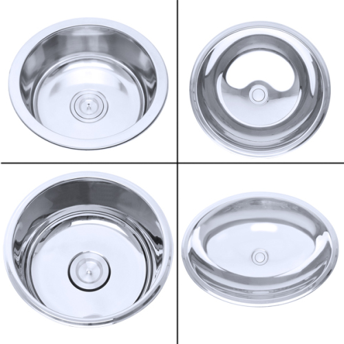 Sus304 Single Round Stainless Steel Sink Bowl, High Quality Sus304 ...