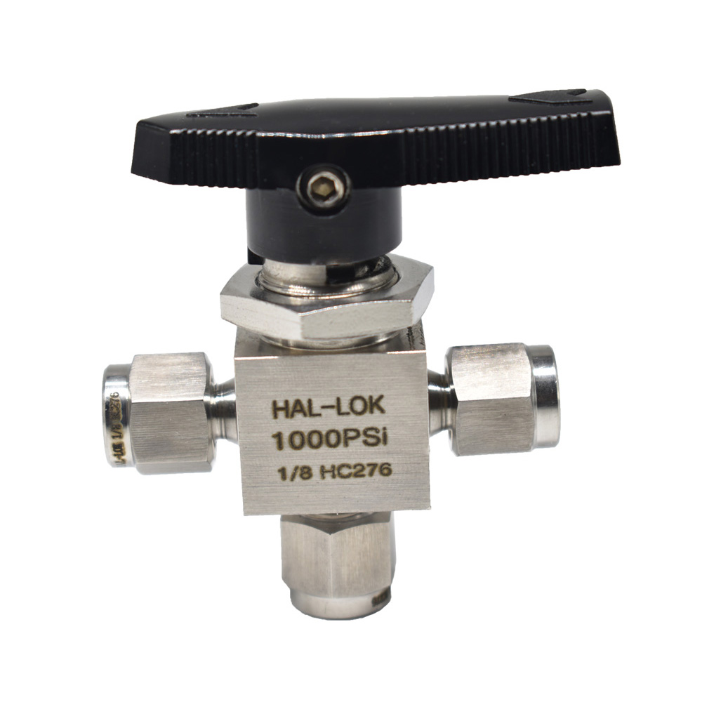 Alloy C276 Instrument Ball Valve - Swagelok Type Three Way Valve, High ...