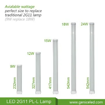 Ac100-277v Cri>80 Isolated Driver 15w 2g11 Pll Led Tube, High Quality ...