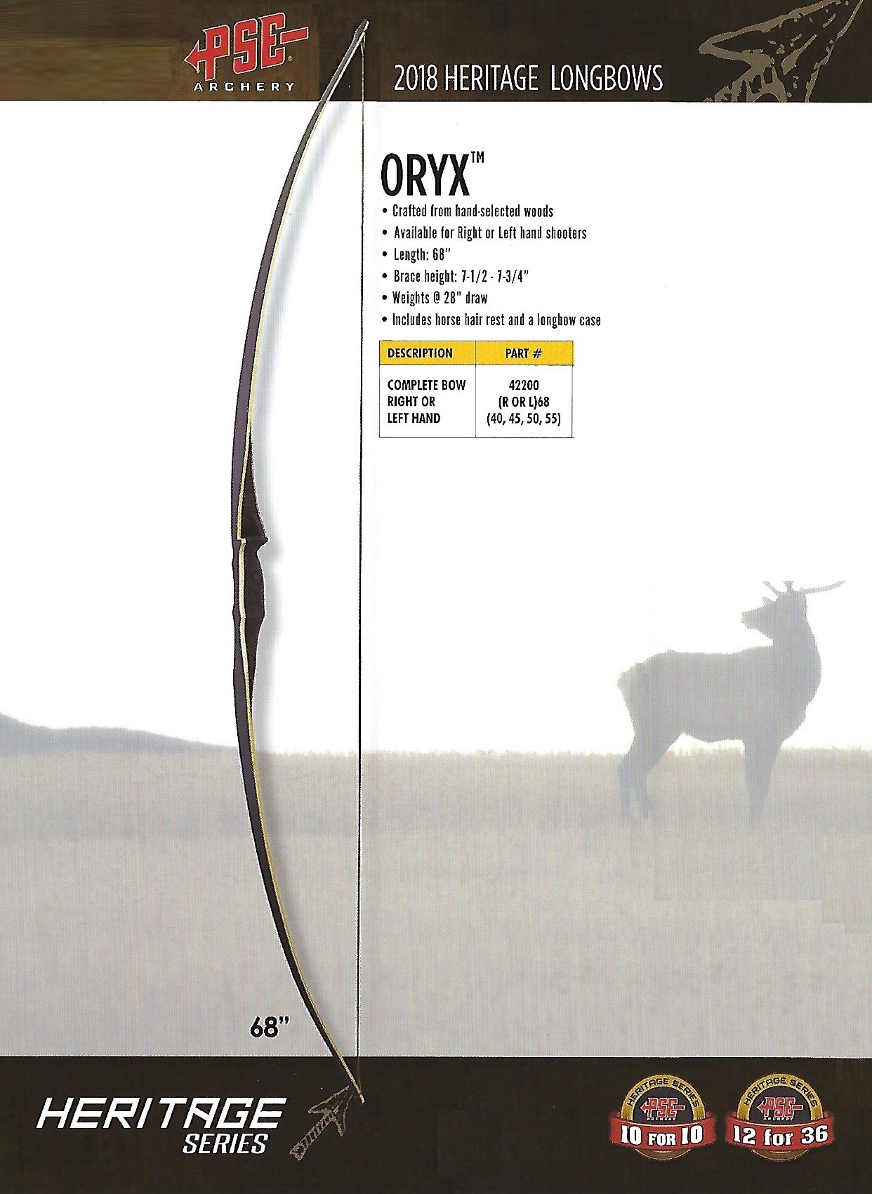 Pse - Oryx Longbow, High Quality Pse - Oryx Longbow on Bossgoo.com