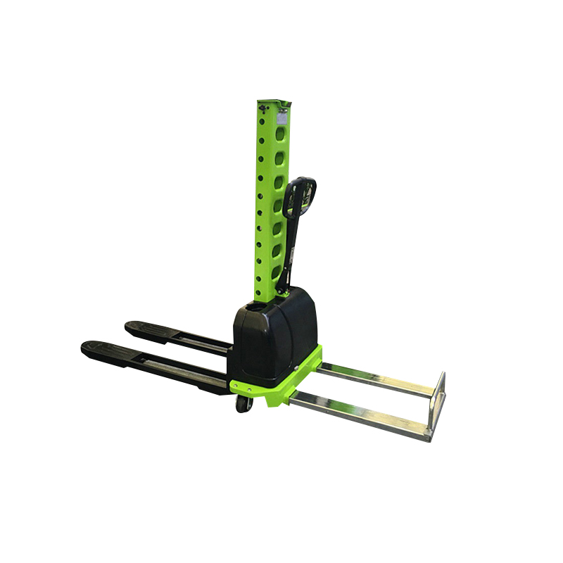 Electric Pallet Stacker: Self-loading Forklift With Dc Motor, High ...