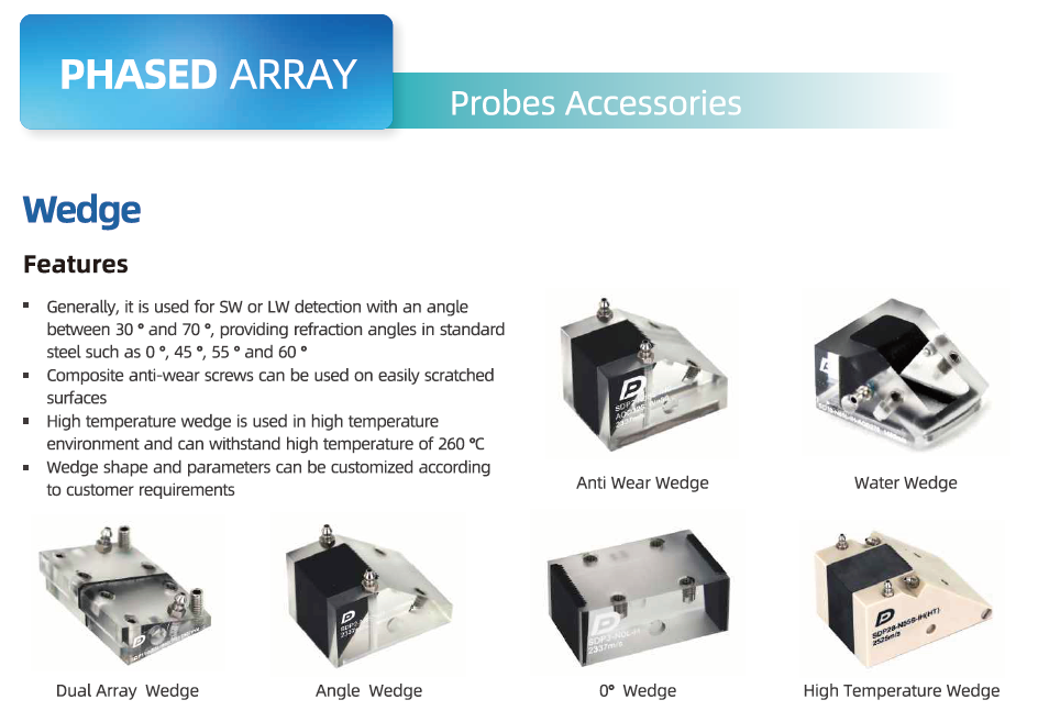 Rexolite 1422 ultrasonic phased array wedge