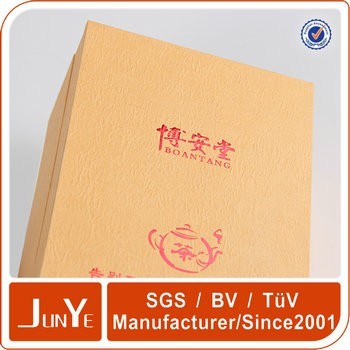 Brown Kraft Tea Packets Packaging Box With Red Foil Logo, High Quality ...