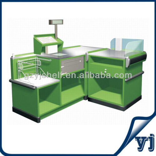 Curved Shape Express Supermarket Checkout Counter, Money Counter, High ...