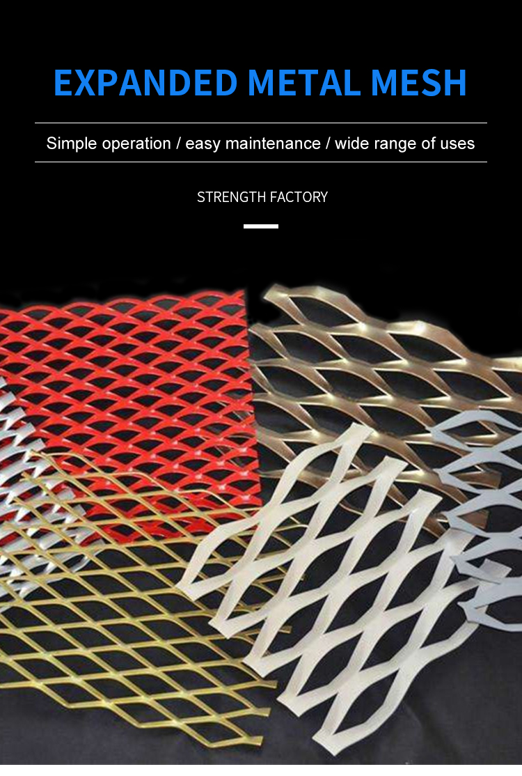 4mm Stainless Steel Expanded Mesh For Facade Systems - Perforated ...