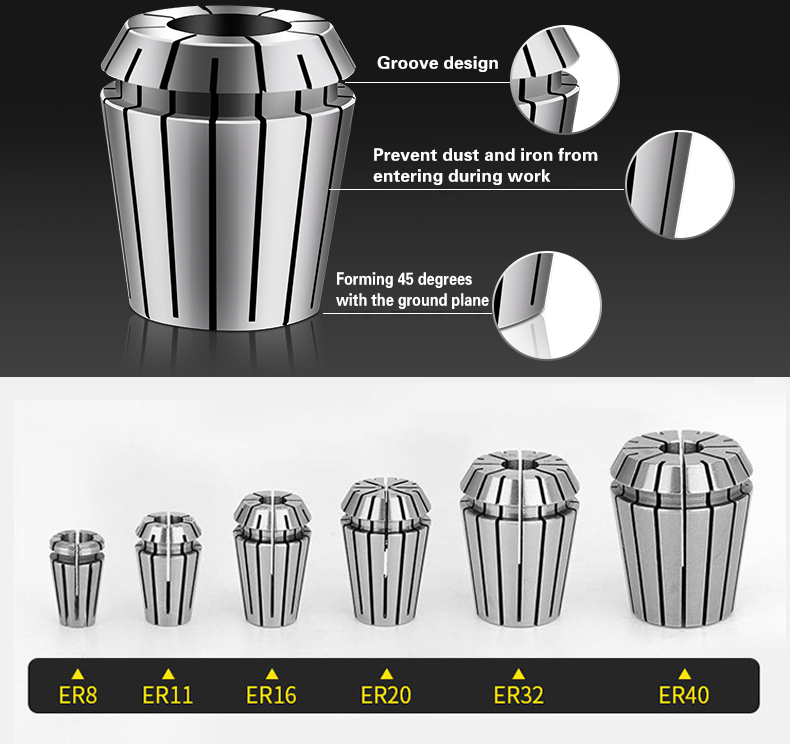 Er20 Clamping Spring Collet สำหรับ Bt40 Collet Chuck คุณภาพสูง Er20 ...
