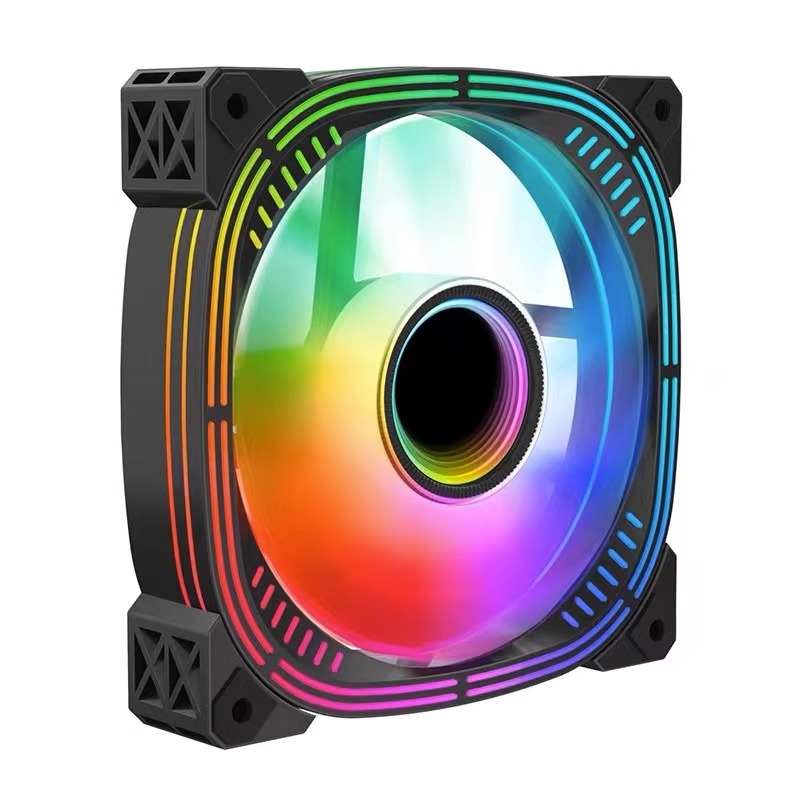 120mm Argb Mute Computer Case Fan With Heat Sink For Gaming Pc Cooling ...