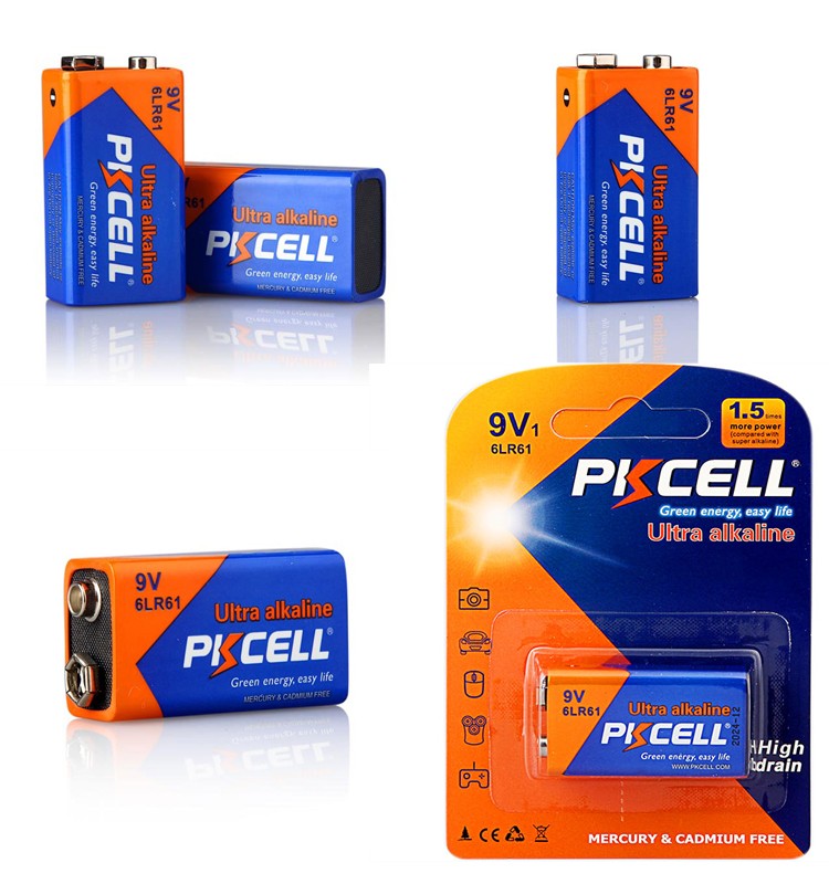 Pkcell High Performance Alkaline 9v Battery - Bestselling Non ...