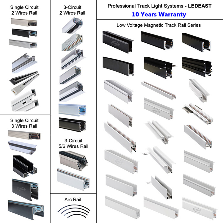 Ledeast 2-wire Track Rail Adapter For Single Circuit Track Lighting ...
