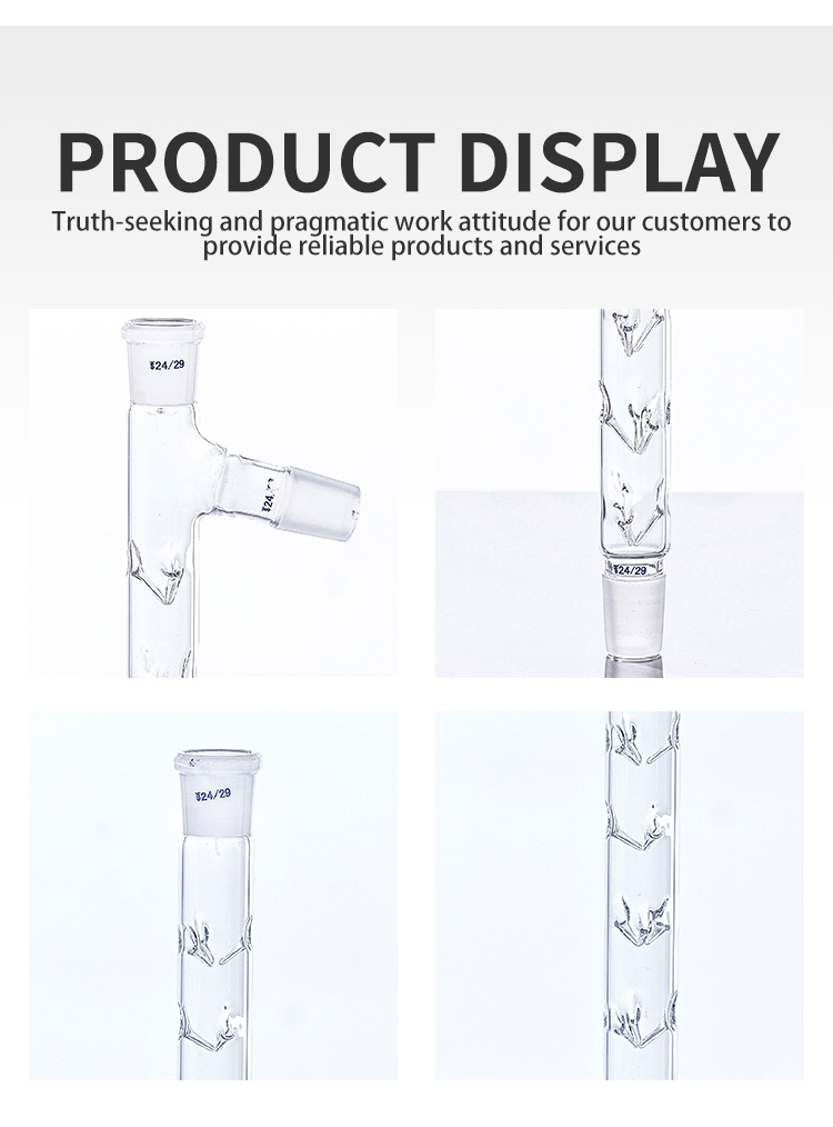 Laboratory High Borosilicate Glass Vigreux Distillation Column With 14/ ...