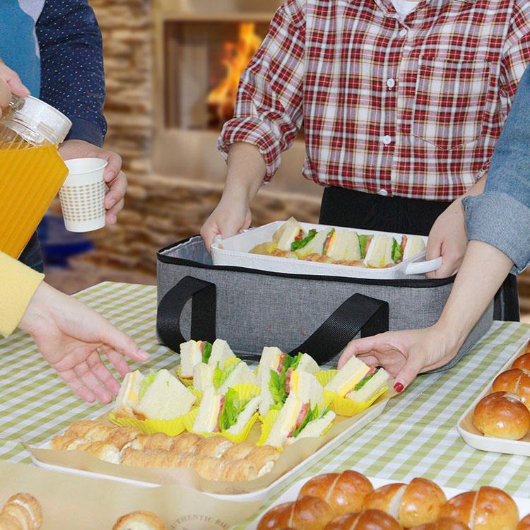 Potlucks & Picnics를위한 확장 가능한 Lasagna Lugger Double Insulated Casserole ...