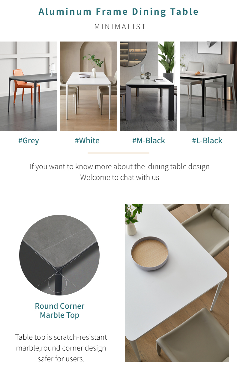 Modern Luxury Seater White Aluminium Dining Table Set For Outdoor And ...