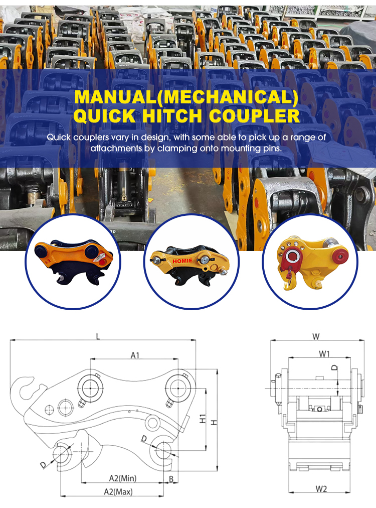 180 Degree Tilt & Rotate Hydraulic Quick Coupler For Excavators, High ...