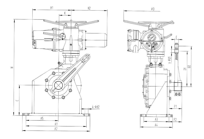 Rotork Valve Controls Gear Box Electric Actuator, High Quality Rotork ...