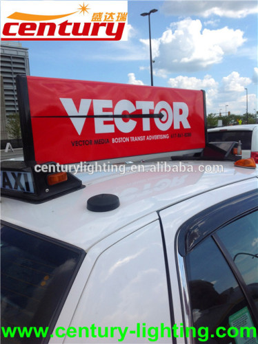 Two Sided Illuminated Plastic Rooftop Taxi Carrier, High Quality Two ...
