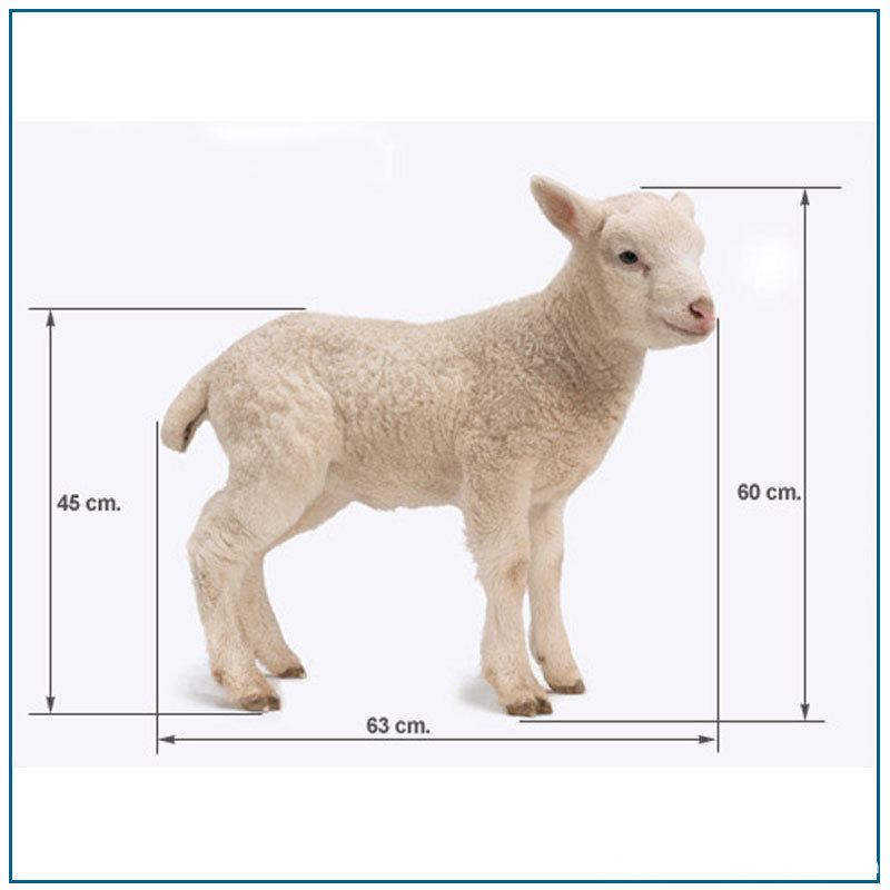 Lovely Life Size Fiberglass Sheep Statue, High Quality Lovely Life Size ...