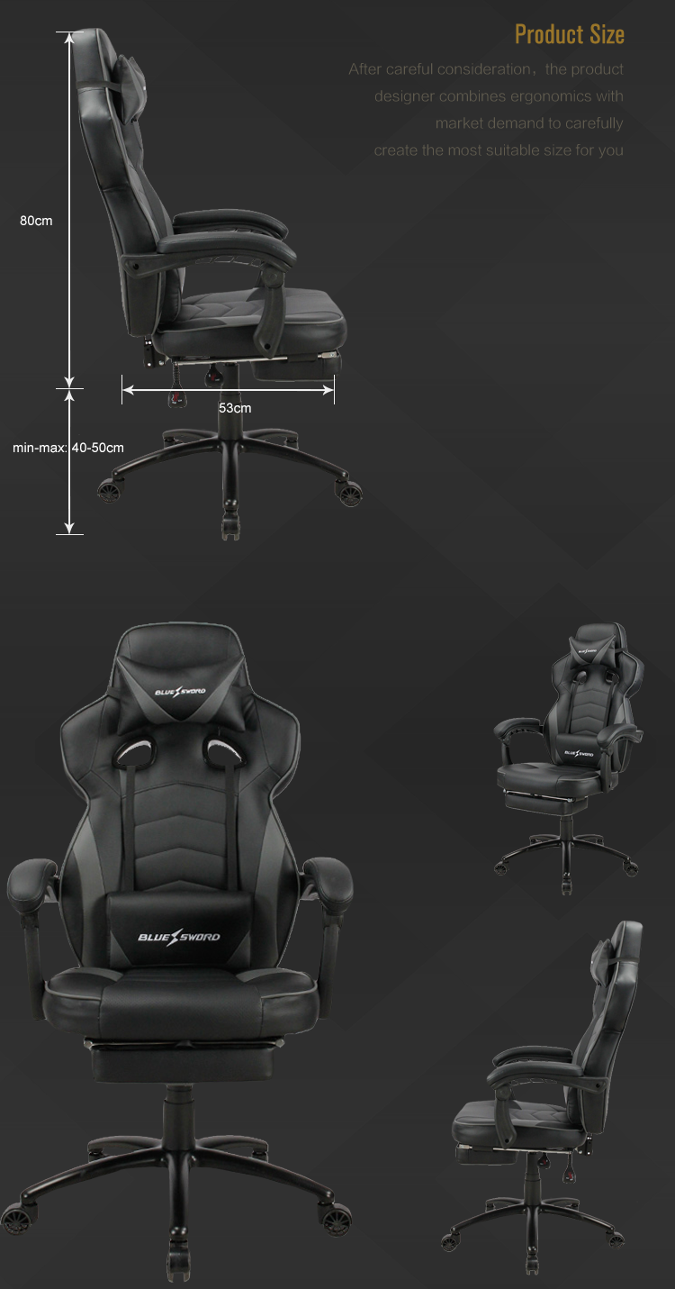 Judor Pubg Gaming Chair ที่นั่งรถแข่งพร้อมที่วางเท้า คุณภาพสูง Judor ...