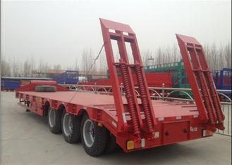 Lowbed Goose Neck Semi Trailer For Construction Transportat, High ...