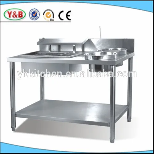 High Quality Commercial Stainless Steel Wrapping Powder Table/breading ...