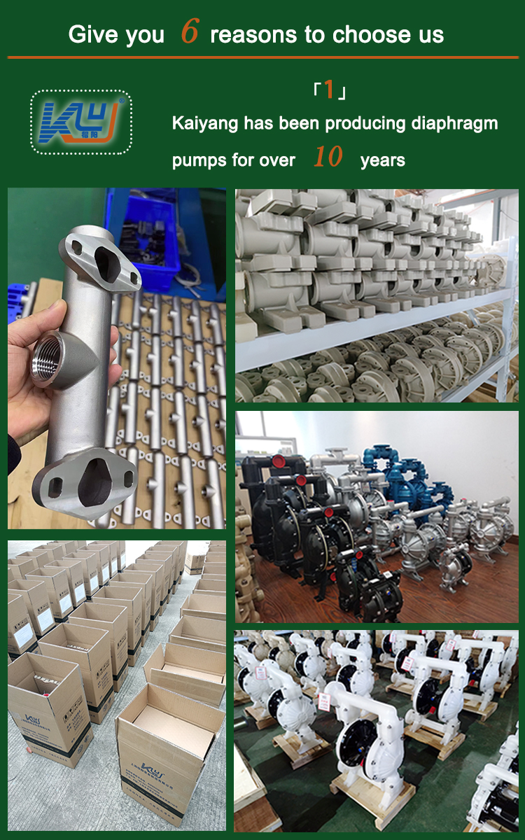Kyqb40ll Aluminum Alloy Pneumatic Diaphragm Pump For Water Treatment ...