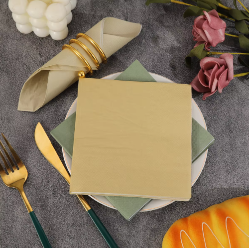 Morandi Colors Party Disposable Paper Napkins Double Square, High ...