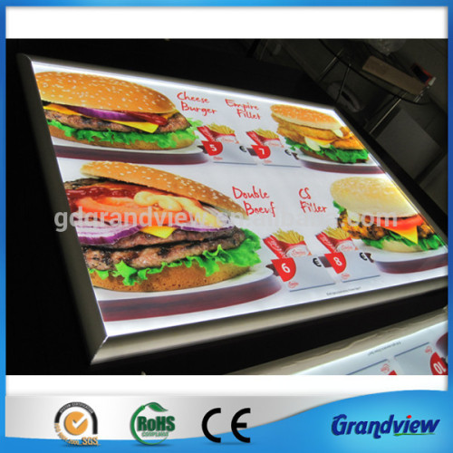 Restaurant Menu Display Slim Panel With Led Lights, High Quality ...