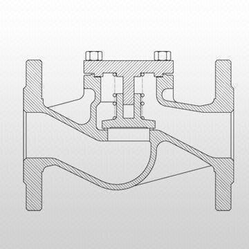 Din Standard Check Valve, Made Of Cast Steel, Lift Type, Measures Dn15 ...