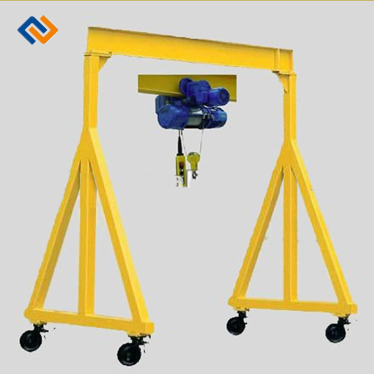 Factory Price Movable Gantry Crane With Electric Chain Hoist, High ...