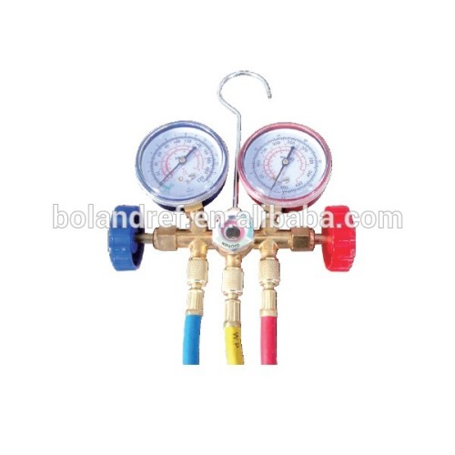 Air Conditioning And Refrigerant Pressure Manifold Guage With Sight ...