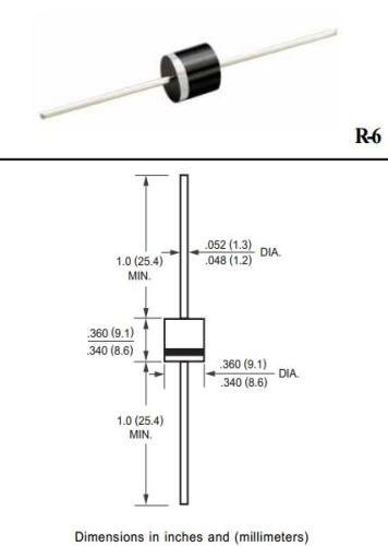 6.0a Silicon Rectifier 6a05-6a10, High Quality 6.0a Silicon Rectifier ...
