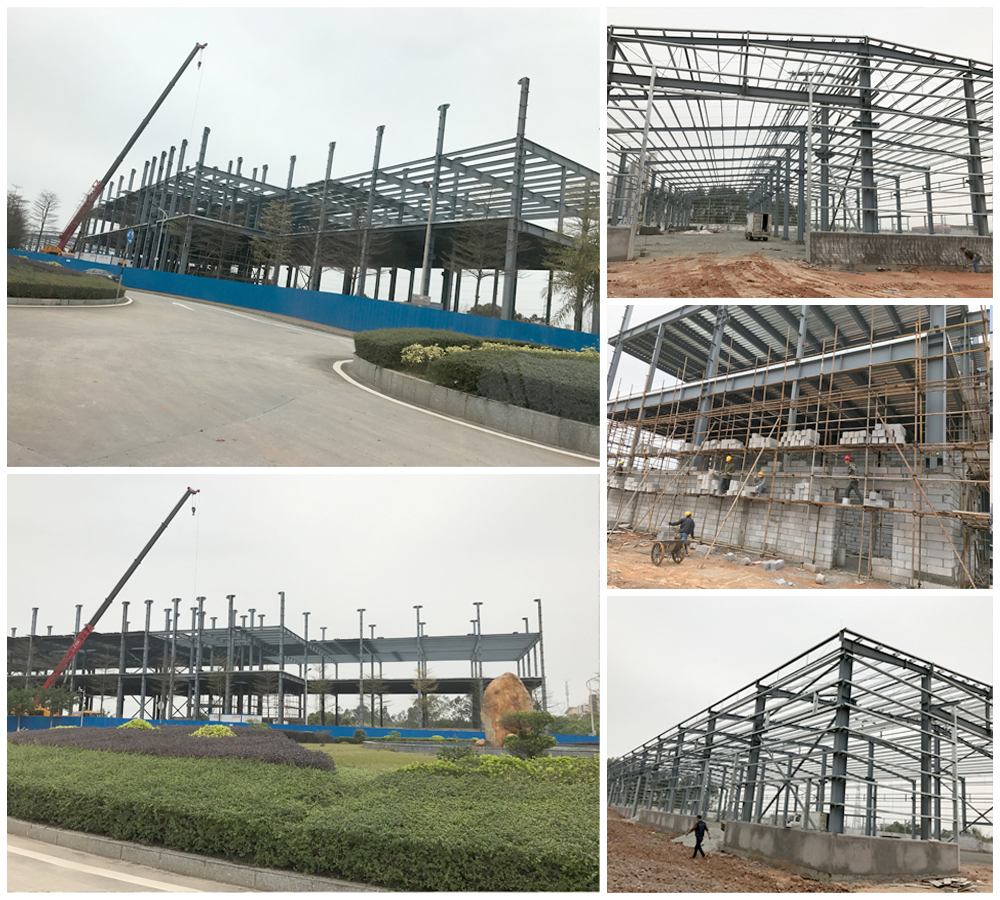 Steel Structure Fabricated Double Storey Warehouse And Plant, High ...