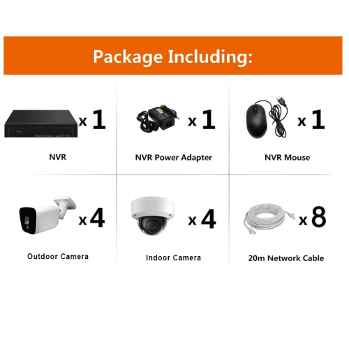 8ch Security 4k 8mp Ip Cameras Poe System, High Quality 8ch Security 4k ...