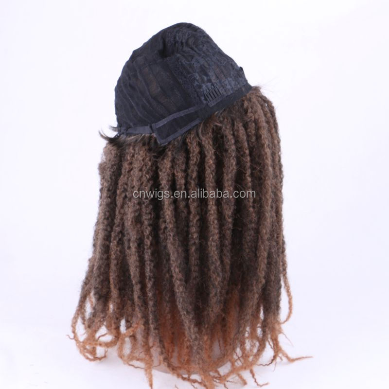 Synthetic Wig Luxury Marley Braids Dreadlock Afro Kinky Curly For Women ...