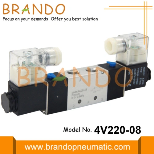 4V220-08-DC24V AirTAC Type 24V Pneumatic Solenoid Valve 5/2 China ...