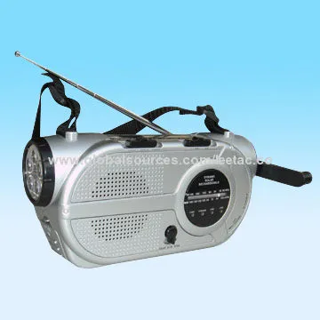 Am/fm 2 Bands Multifunction Dynamo/solar Radio With Built-in Power ...