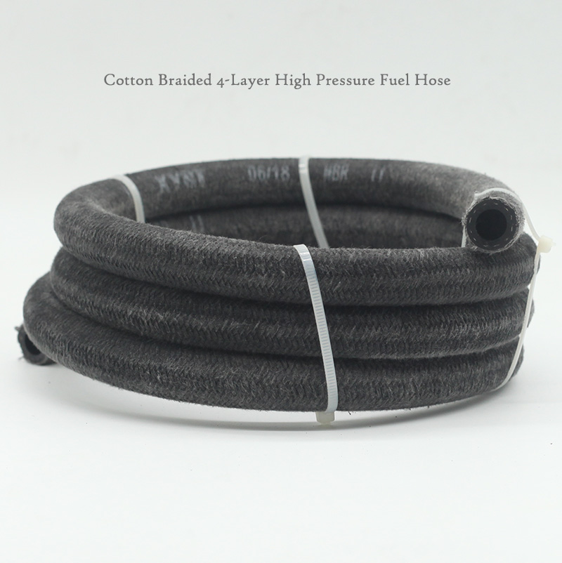 Cotton braided 4 layer high pressure fuel hose China Manufacturers ...