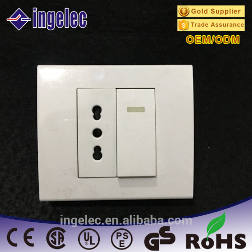 Porcelain Material 2 Pin Wall Socket Double Euro Socket German Socket ...