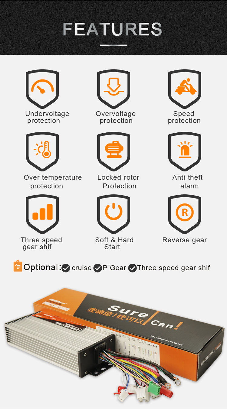 Electric Car Conversion Kit: 72v 1200w Bld Motor Controller For ...