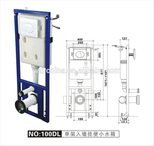 Apply On Wall Hung Toilet Plastic Wc Concealed Water Tank, High Quality ...