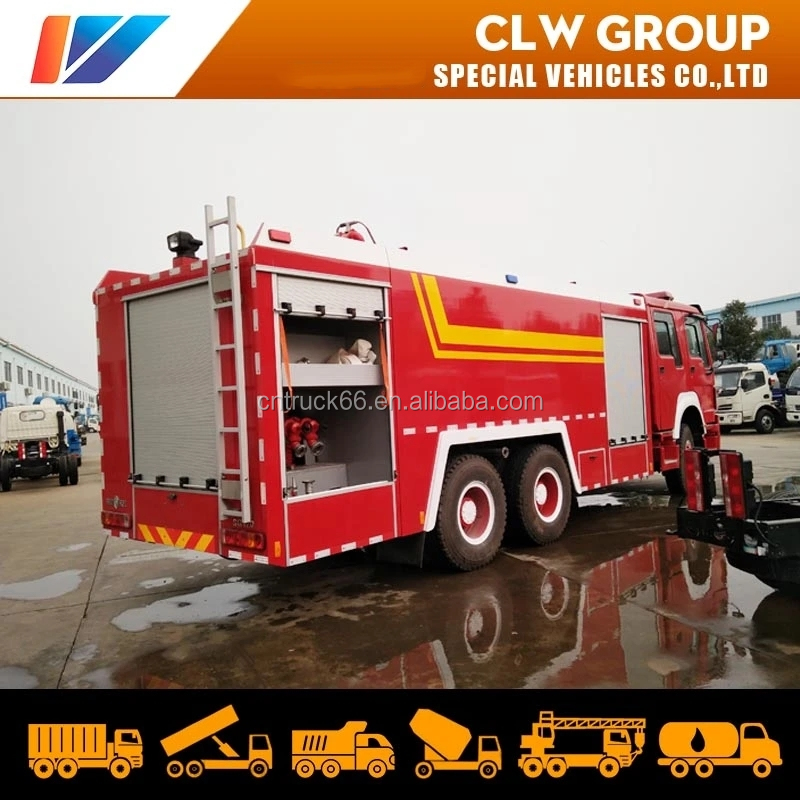 Howo 10 Wheels 8000 Liters Fire Rescue Water And Foam Tank Rc Fire ...