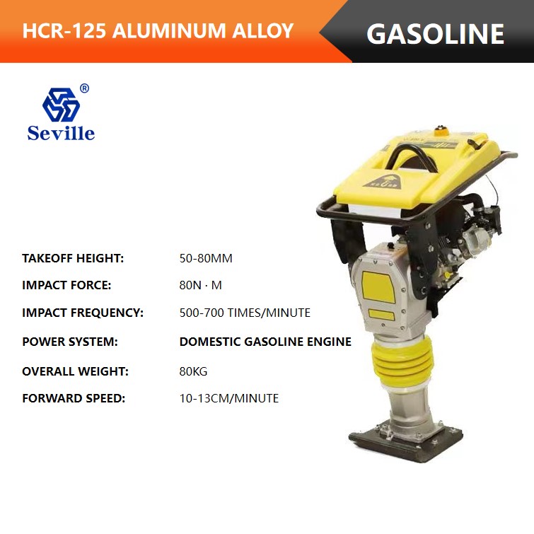 Tamping Rammer Machine: Vibrating Compaction With Gasoline Engine, High ...