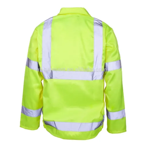 Hi Vis Reflective Workwear Jacket Made Of Polyester And Cotton Blend In ...